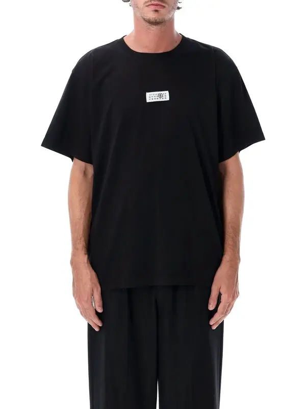 MAISON MARGIELA Oversized Numeric Logo Patch T-shirt - Nero