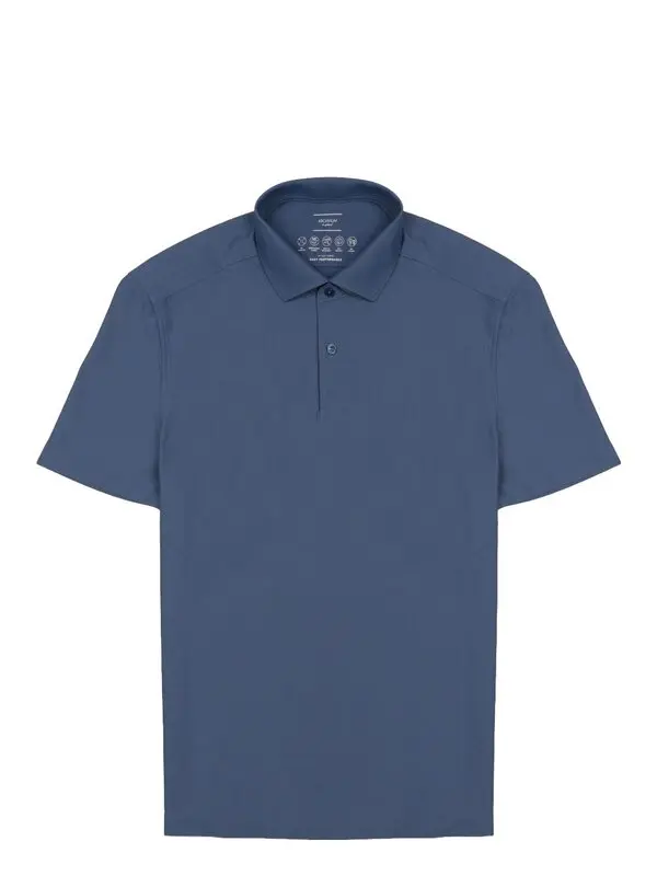 ARCHIVIUM BE UPDATED Short Sleeve Polo Shirt - Blue
