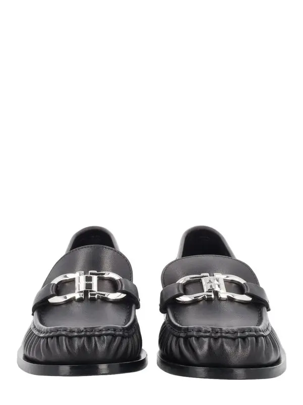 FERRAGAMO Horsebit Loafers - Black