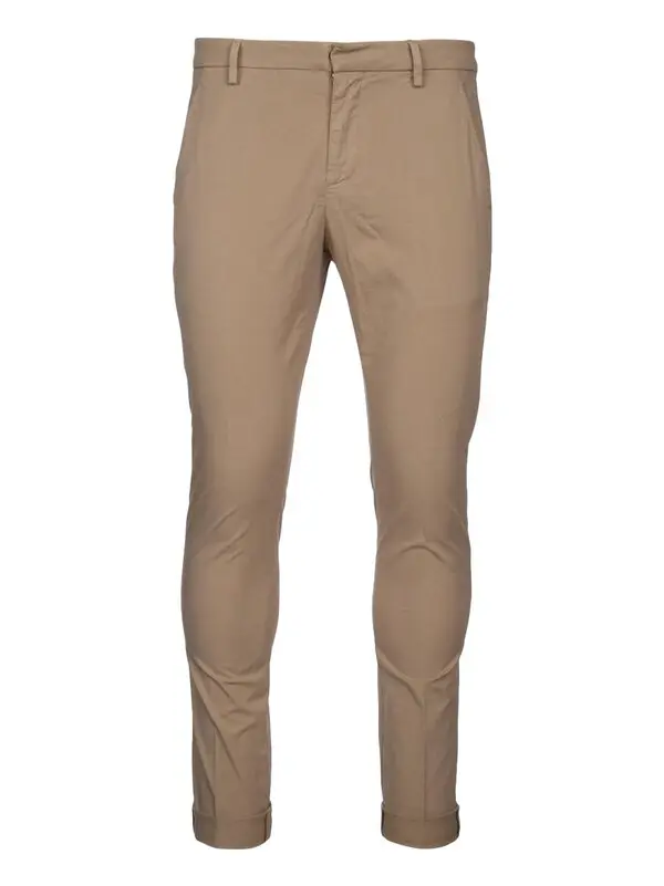 DONDUP Slim Fit Tapered Chino Pants - Tortora
