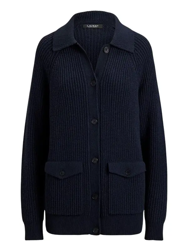 Ralph Lauren Wool-blend Cable-knit Sweater - Navy