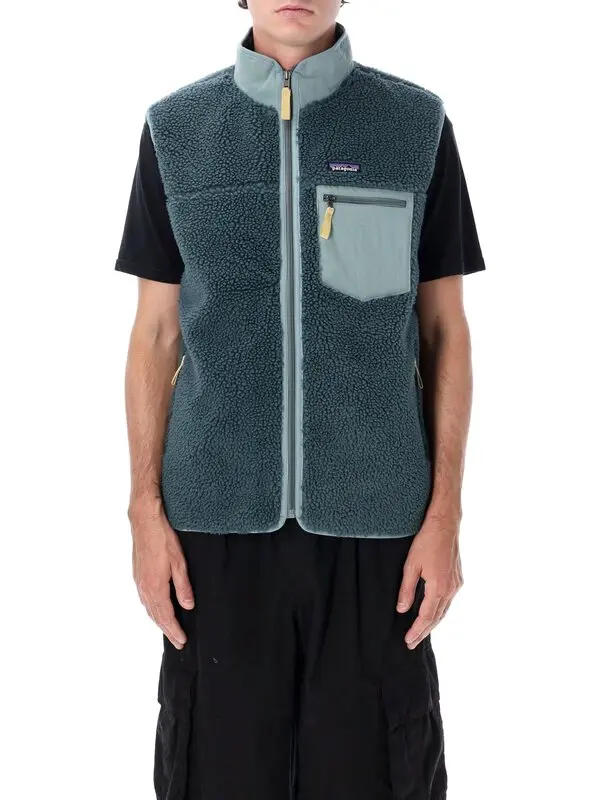 Patagonia Classic Retro-x Windproof Recycled Fleece Full-zip Jacket - Summit Blue