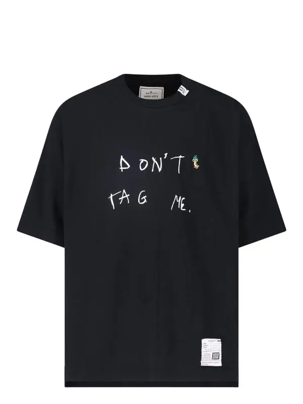 Mihara Yasuhiro Graphic Print Cotton T-shirt - Black
