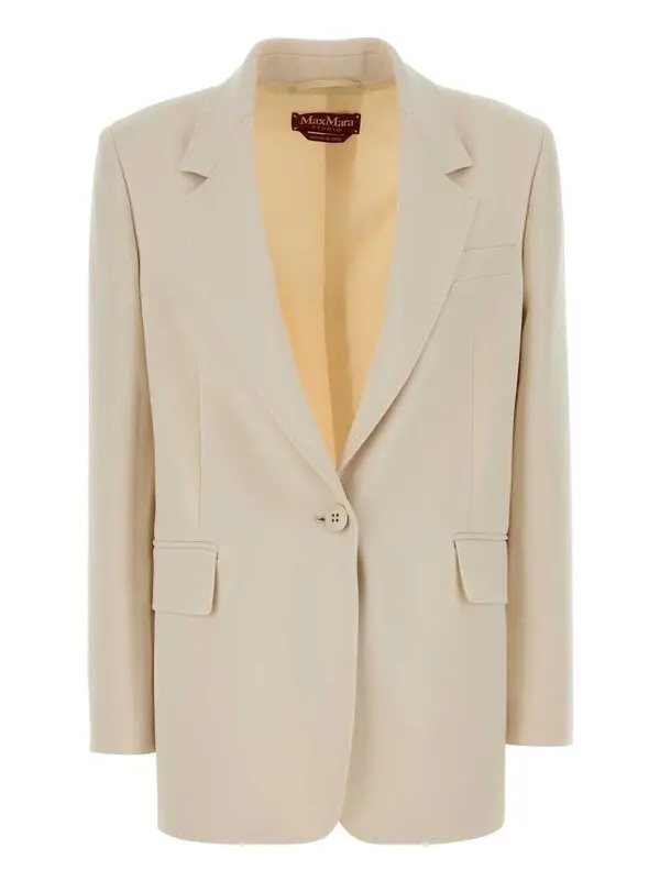 Max Mara Crepe Bosco Blazer - Yellow