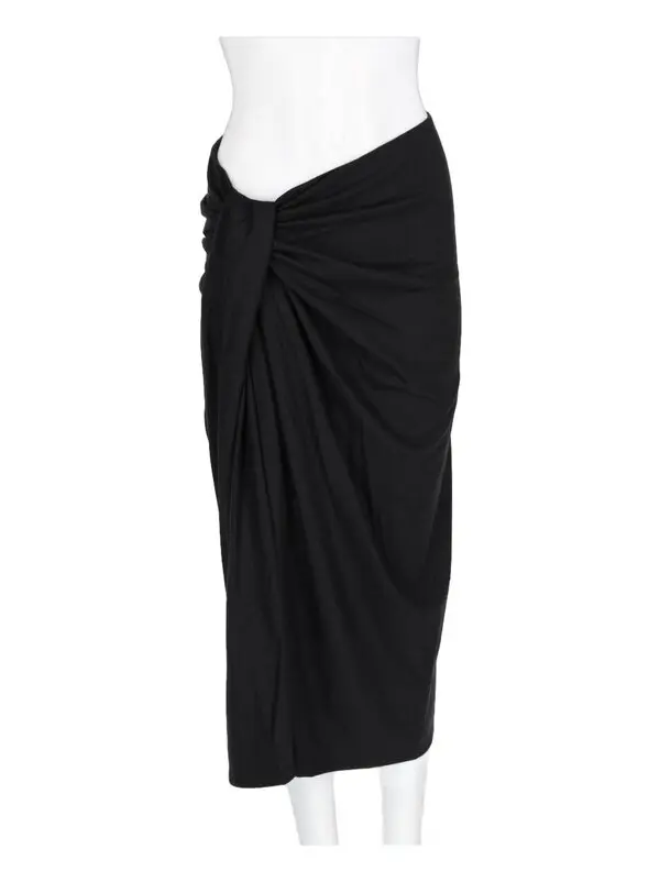 MARANT ETOILE Minimalist Button-front Mini Skirt - Black