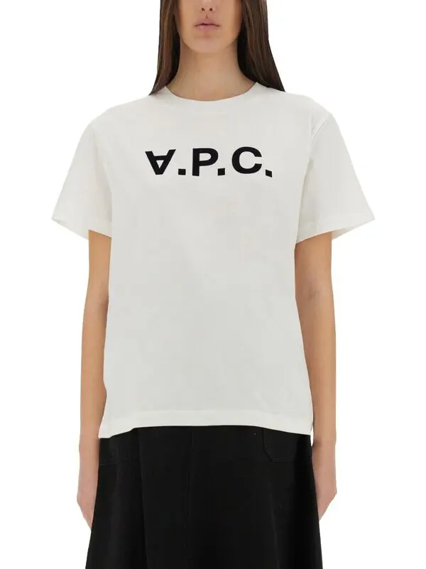 A.p.c. Regular Fit Logo T-shirt - White