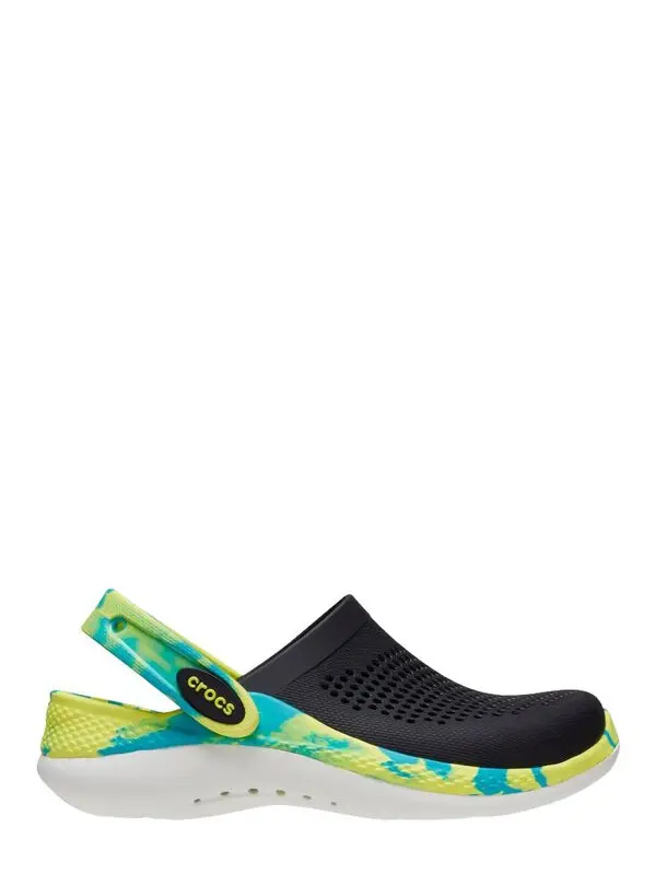 CROCS Marbled Mini Clog Sandals - Black