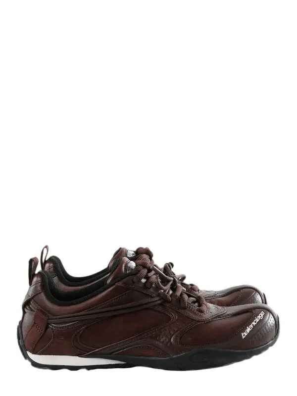 Balenciaga Radar Leather Sneaker - Brownblack