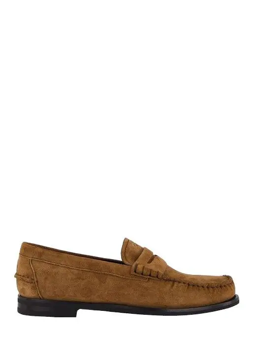 Prada Suede Tassel Loafers - Cacao