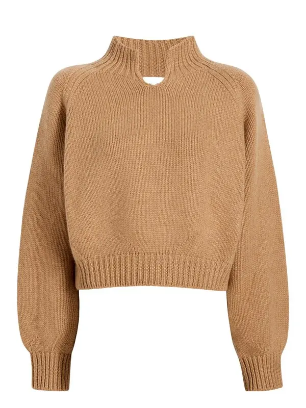 Khaite Cain Cashmere Pullover - Biscotti