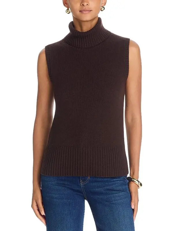 Veronica Beard Mazzy Cashmere Shell - Espresso
