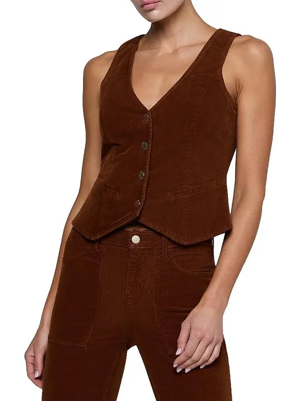 L'Agence Yelena Corduroy Vest - Java