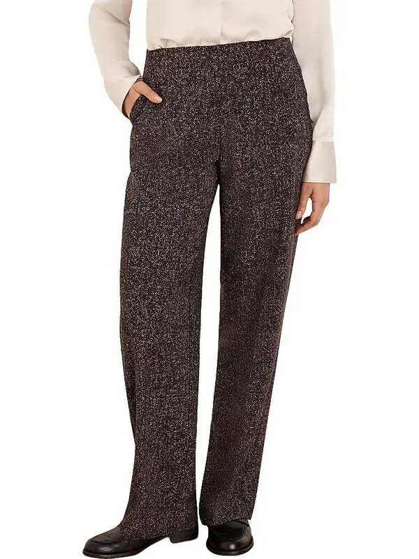 NIC+ZOE Lenox High Rise Wide Leg Pants - Black Multi