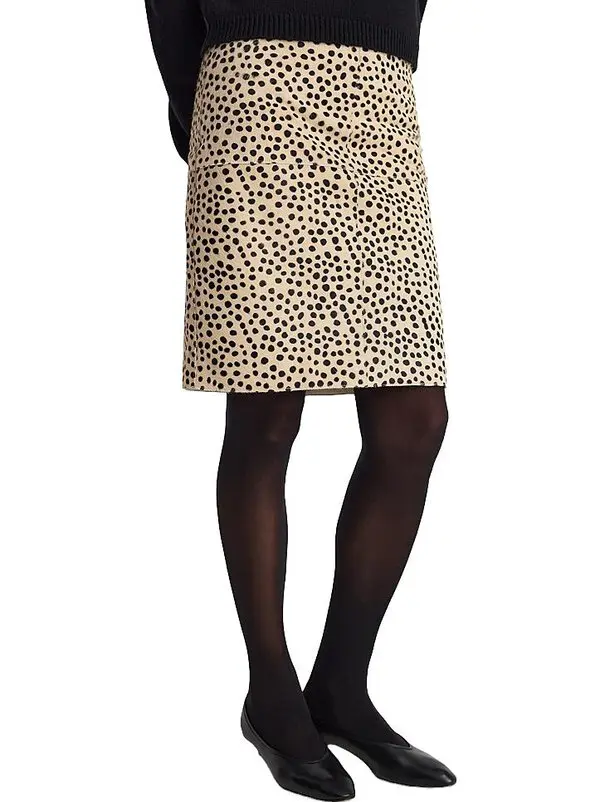 RÓHE Pony Hair Leather Skirt - Cheetah