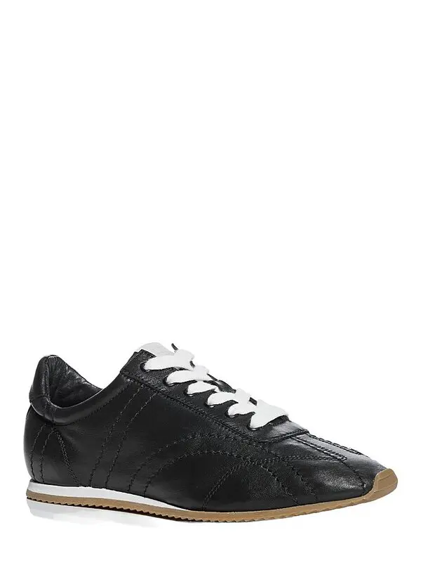 TOTEME Flex Leather Sneakers - Black