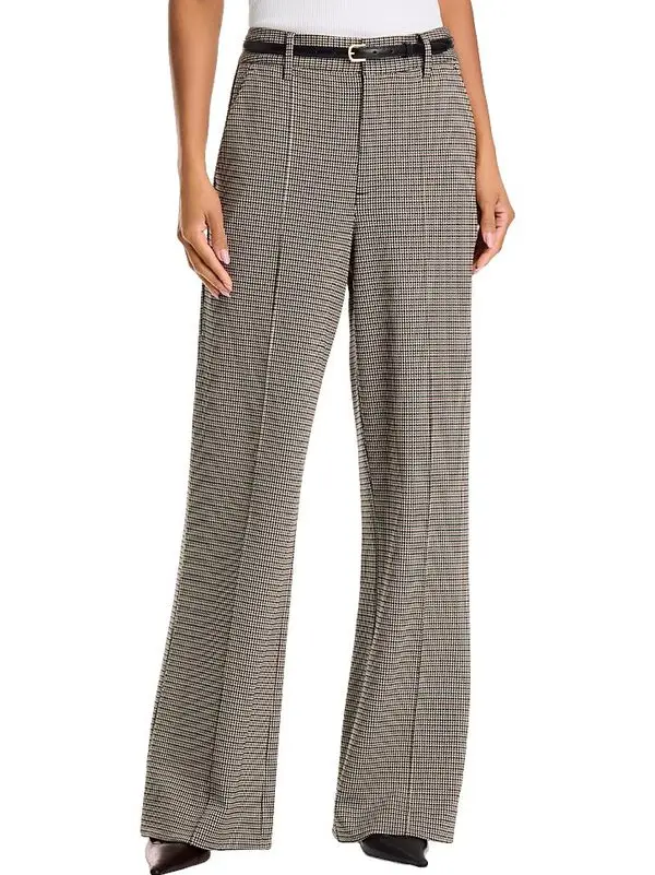 Rag & Bone Farrah Ponte Jacquard Pants - Brown/black Multi