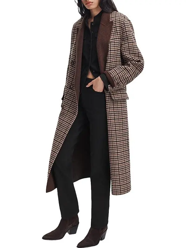 Rag & Bone Vasso Wool Plaid Coat - Multi Plaid
