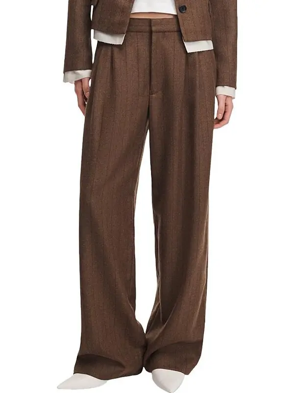 Rag & Bone Lawrence Wool Blend Tailored Pants - Mustard