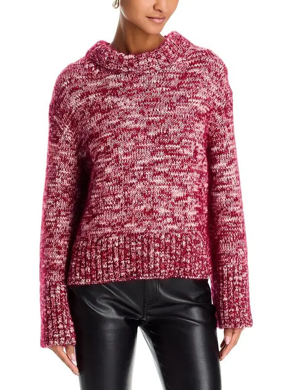 Rag & Bone Marlee Crewneck Wool-blend Sweater - Red