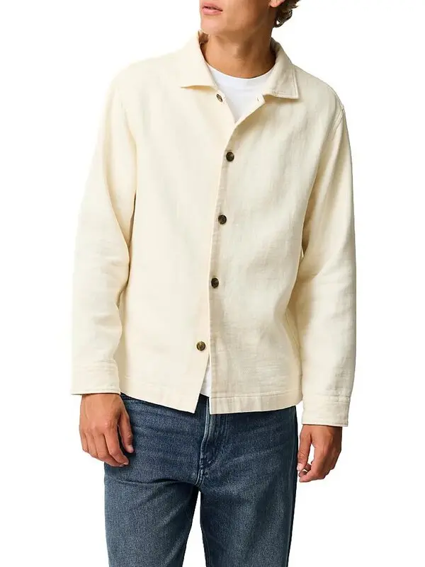 Rodd & Gunn Newland Pass Cotton Long Sleeve Overshirt - Natural