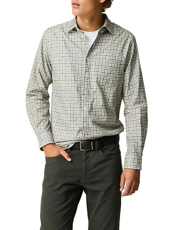 Rodd & Gunn Gledknowe Long Sleeve Sports Fit Corduroy Shirt - Olive