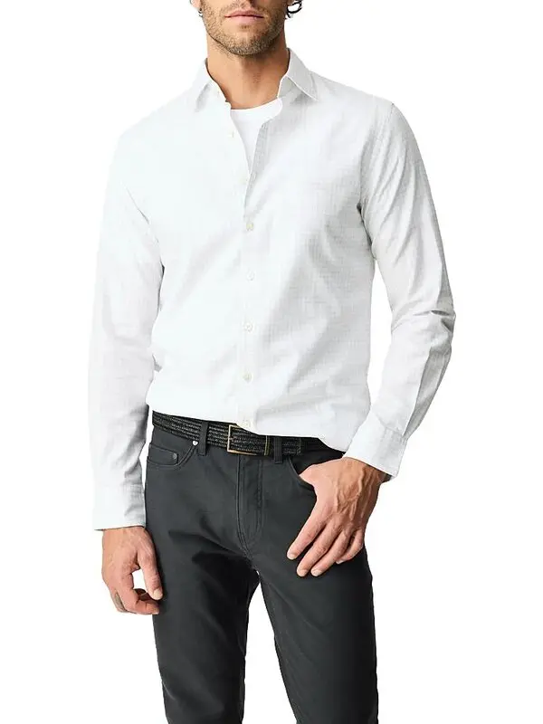 Rodd & Gunn Mount Stafford Sports Fit Long Sleeve Shirt - Porcelain