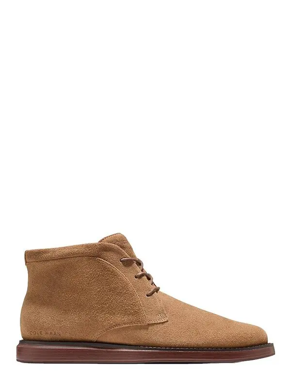Cole Haan Grand Neoclassic Flexcraft Suede Chukka Boots - Toasted Coco