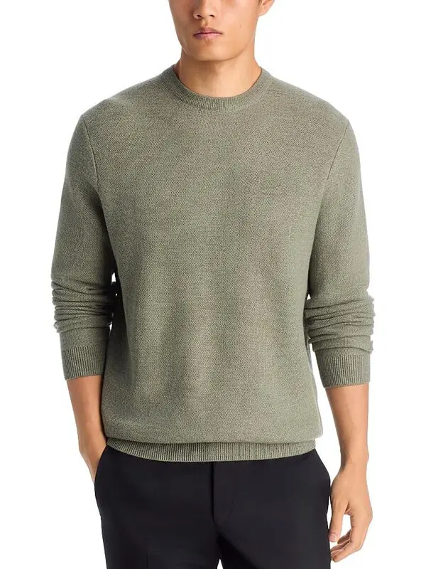 Peter Millar Autumn Crest Honeycomb Wool Blend Sweater - Fatigue