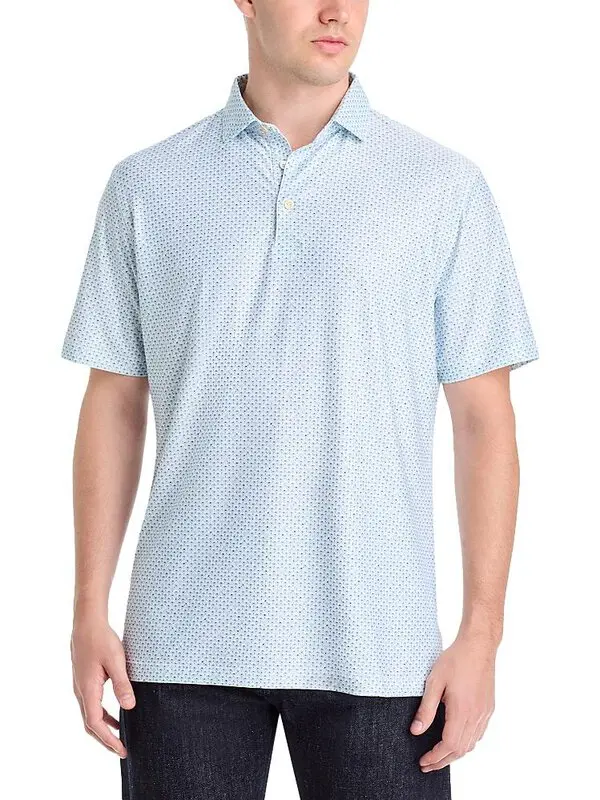 Peter Millar Flock Performance Polo Shirt - White