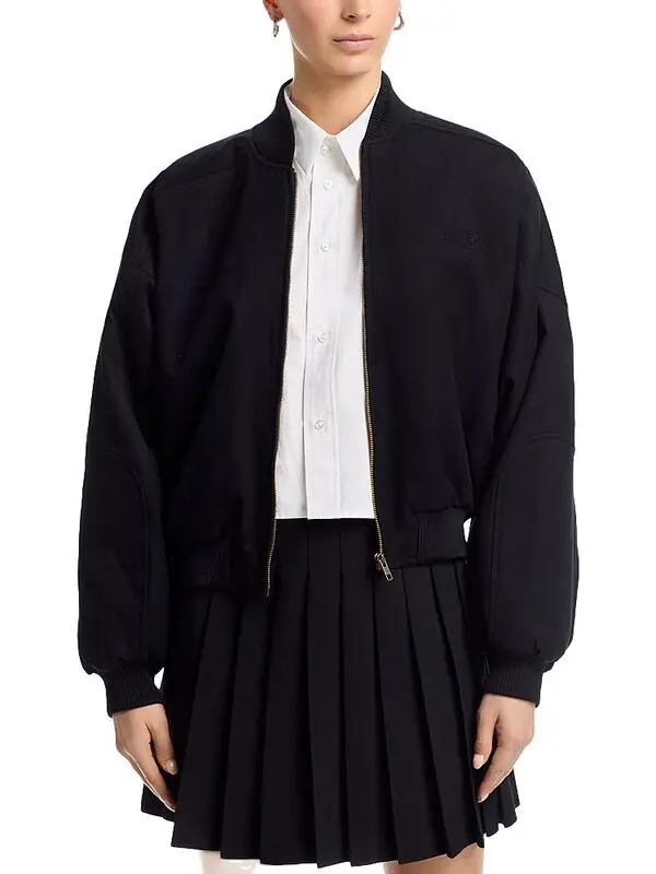 MAISON MARGIELA Zip Front Cotton Jacket - Black