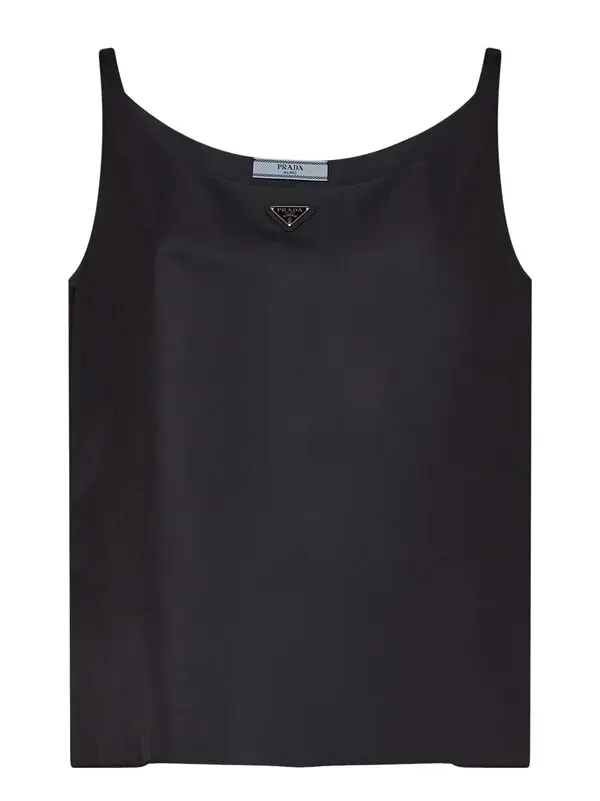 Prada Black Re-nylon Tank Top - Multicolor