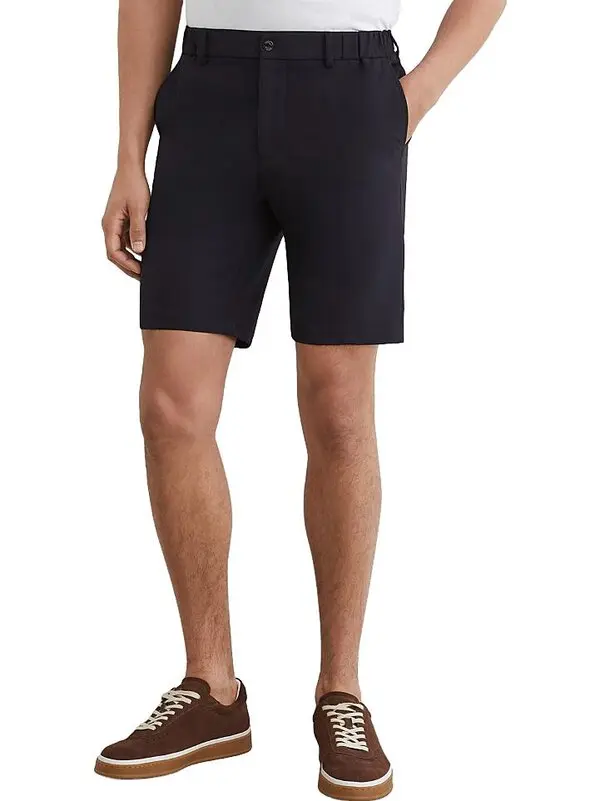 REISS Drill 9 Shorts - Navy