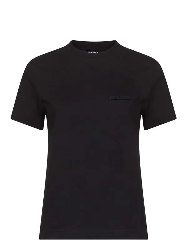 Jacquemus Black Grosgrain Logo T-shirt - Multicolor
