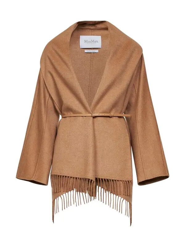 Max Mara Camel Mxmabilita Short Cardigan Coat - Multicolor
