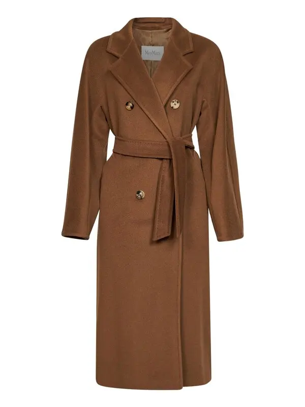 Max Mara Tobacco 101801 Icon Coat Madame Belted Coat - Multicolor