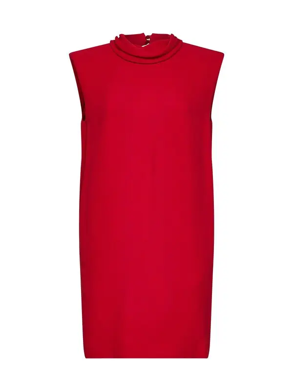 Valentino Garavani Red Cady Couture Mini Dress - Multicolor