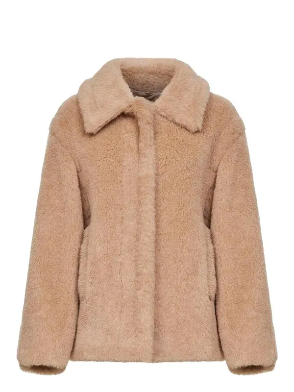 Max Mara Teddy Cropped Coat - Multicolor