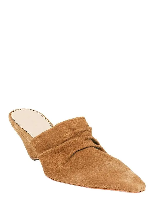 Cinq À Sept Sonia Suede Mules - Toffee