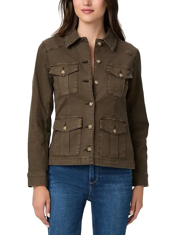 Paige Stacey Cotton Stretch Jacket - Cliffside Fern