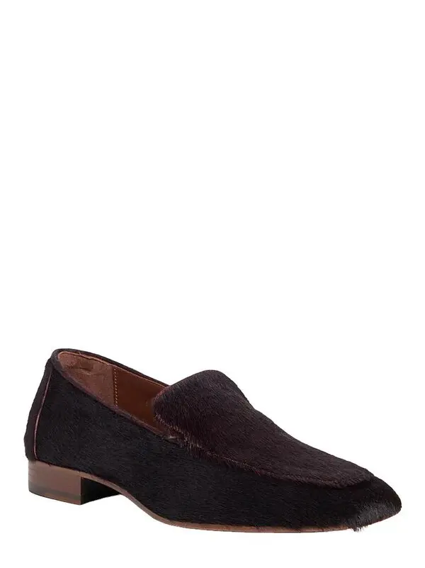 Dries Van Noten Calf Hair Loafers - Choco