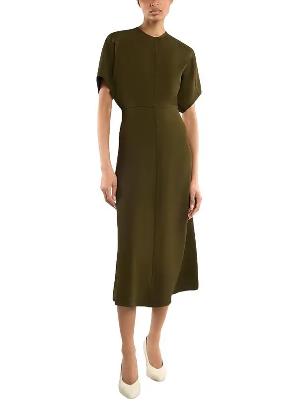 Victoria Beckham Eleanor Midi Dress - Marsh Green