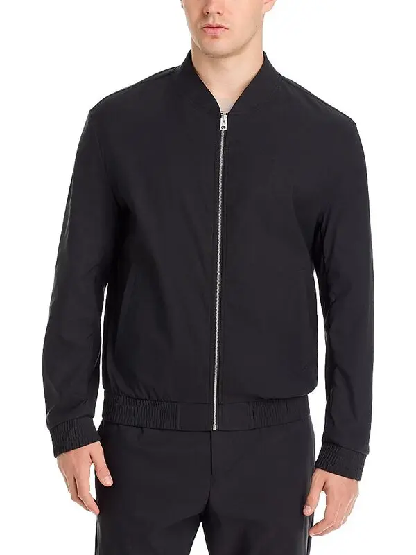 Hugo Boss Ukashi Slim Fit Bomber Collar Jacket - Black