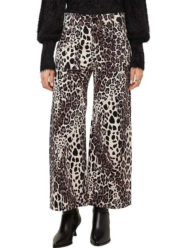 Fifteen Twenty Rylee Cotton Blend Printed Cropped Pants - Print