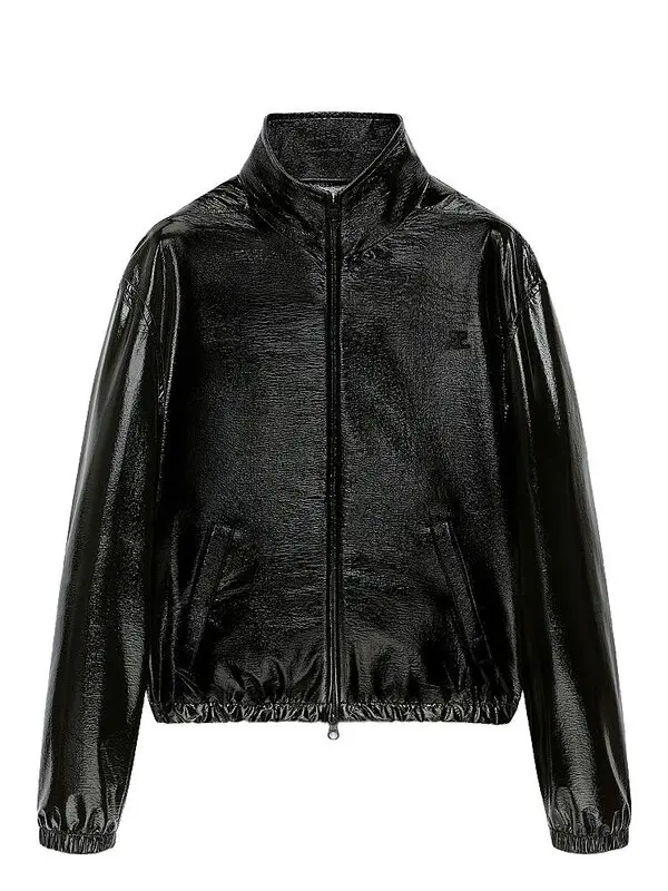COURREGES Vinyl Tracksuit Jacket - Black