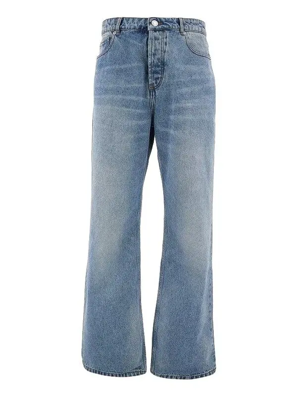AMI Paris Large Fit Five-pocket Jeans - Blue