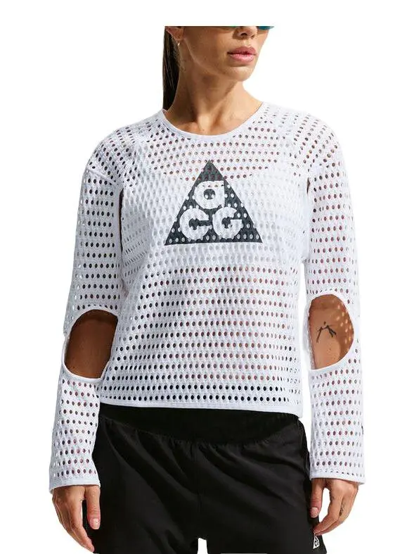 Nike Radical Airflow Long Sleeve Running Top - White/anthracite
