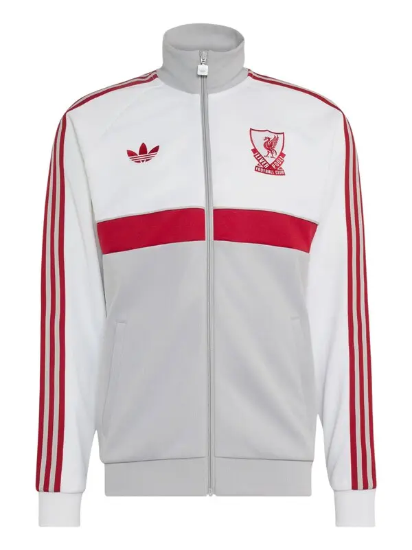 Adidas Liverpool Fc Track Top Asia Sizing 'white Grey - White/grey