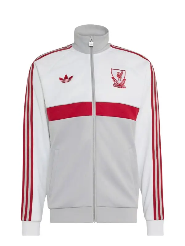 Adidas Liverpool Fc Track Top Asia Sizing 'white Grey - White/grey