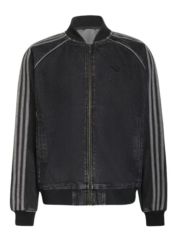 Adidas Sst Adicolor Denim Track Top Asia Sizing - True Black