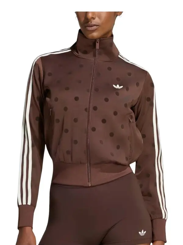 Adidas Satin Polka Dots Track Top - Auburn